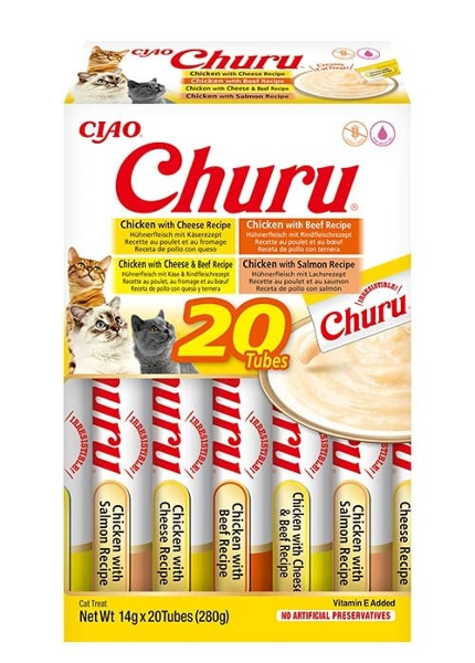 Inaba Churu Purée Cat Multipack 20 x 14g - CutieCat.NL